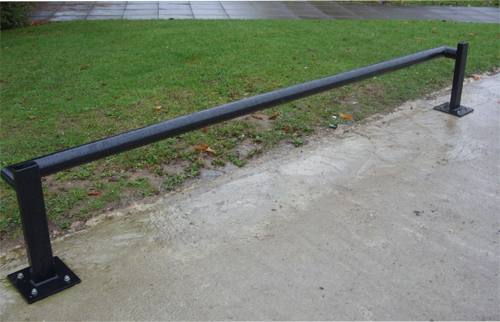 Nu Motorcycle Locking Rail - Apex Shelters